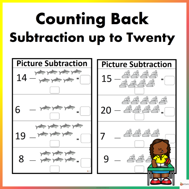 Picture Subtraction Counting Back Bundle | Made By Teachers