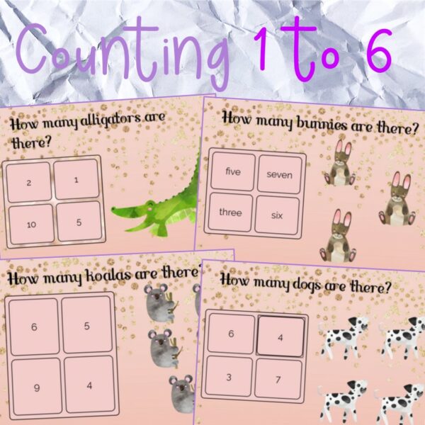 Counting 1 to 6 Interactive *Distance Learning* | Made By Teachers