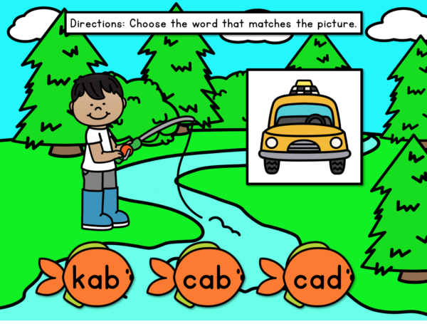 Fishing for CVC Words | BOOM Cards™ PPT Google Classroom Distance ...