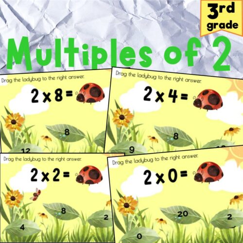 Multiplying by 2 Interactive Game *Distance Learning* | Made By Teachers