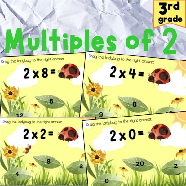 Multiplying by 2 Interactive Game *Distance Learning* | Made By Teachers