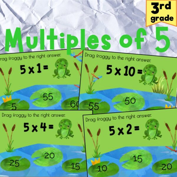 Multiplying by 5 Interactive Game *Distance Learning* | Made By Teachers