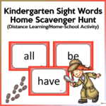 Distance Learning Dolch Sight Words Home Scavenger Hunt | Made By Teachers