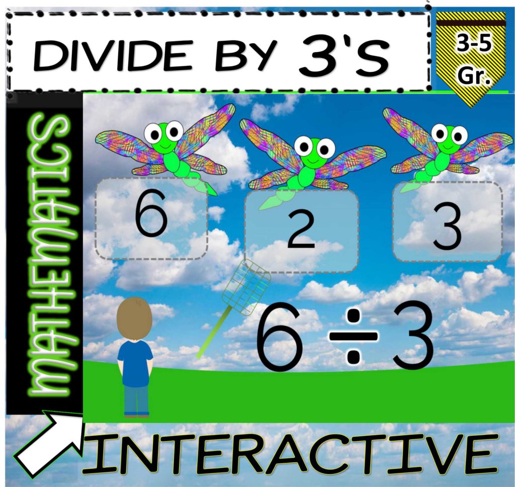 Dividing by 3's Interactive Distance Learning - Made By Teachers