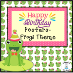 Birthday Display - Frog Theme - Madebyteachers