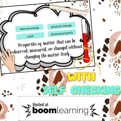 Properties of Matter Vocabulary Review BOOM Cards *Distance Learning ...