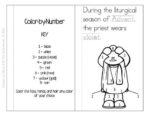 The Colors That the Priest Wears Color-by-Number Booklet in Print ...