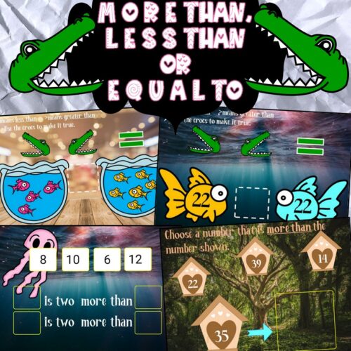 More Than Less Than BOOM cards | Made By Teachers