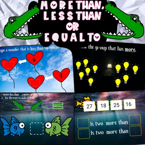 More Than Less Than BOOM cards - Made By Teachers