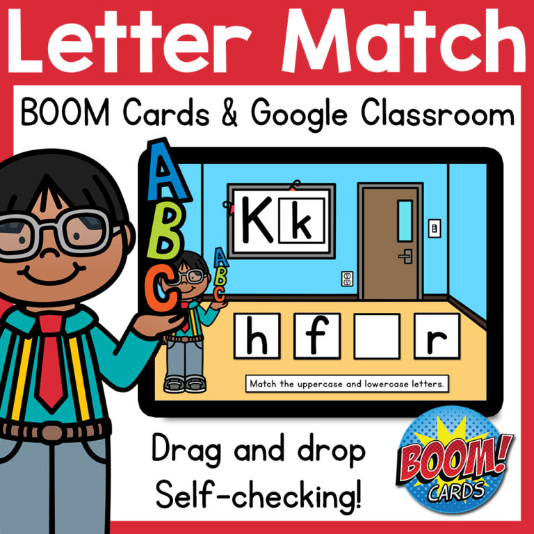 Matching Uppercase and Lowercase Letters Activity - Alphabet | Made By ...