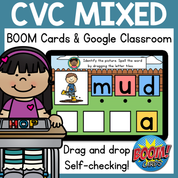Build CVC Words BOOM Cards and Google Classroom Distance Learning ...