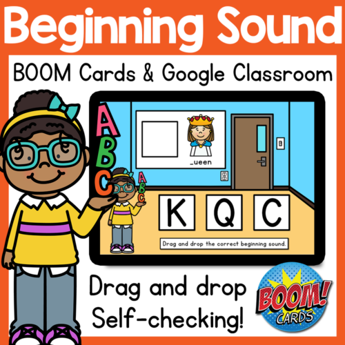 Alphabet Beginning Sound BOOM Cards & Google Classroom Distance ...