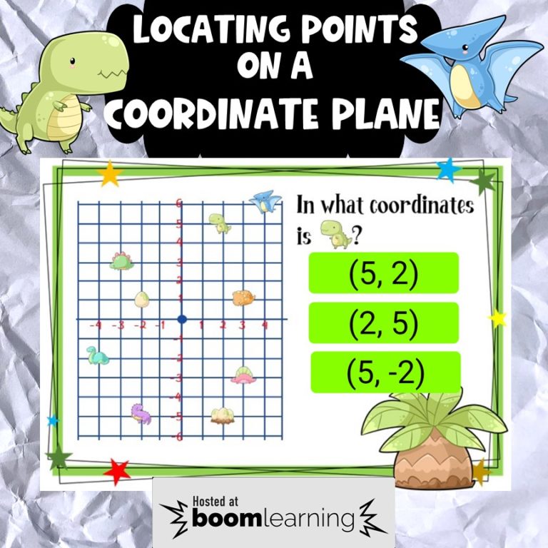 Locating Points on a Coordinate Plane BOOM Cards *Distance Learning ...