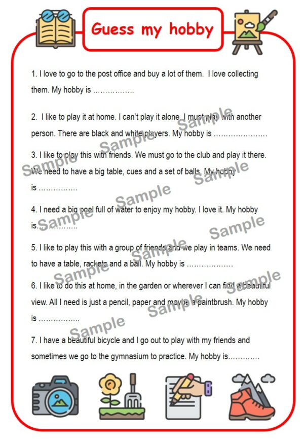 Hobbies | Made By Teachers