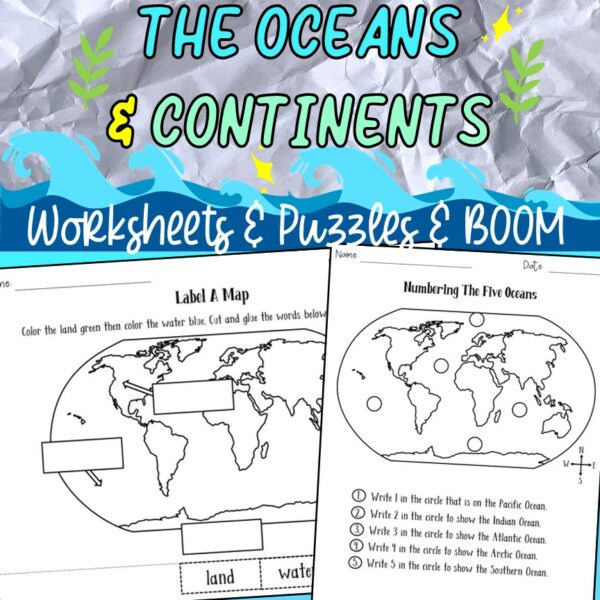 Seven continents & Five oceans - Made By Teachers