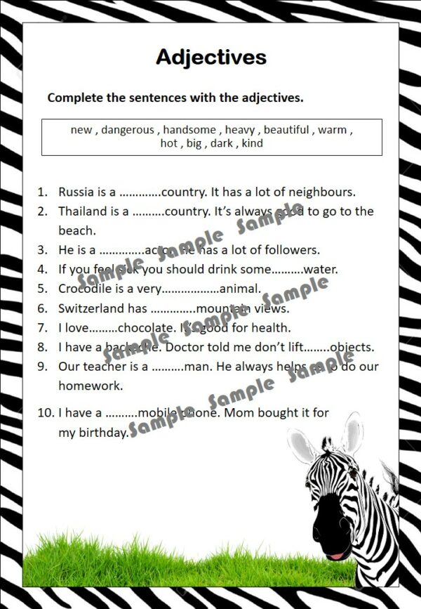 Adjectives | Made By Teachers