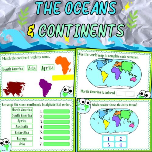 The Oceans and Continents BOOM cards for *Distance Learning* | Made By ...