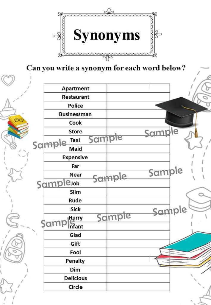 Synonyms | Made By Teachers