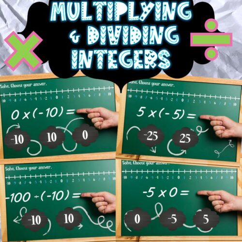 *6th Grade* Multiplying and Dividing Integers BOOM Cards *Distance ...