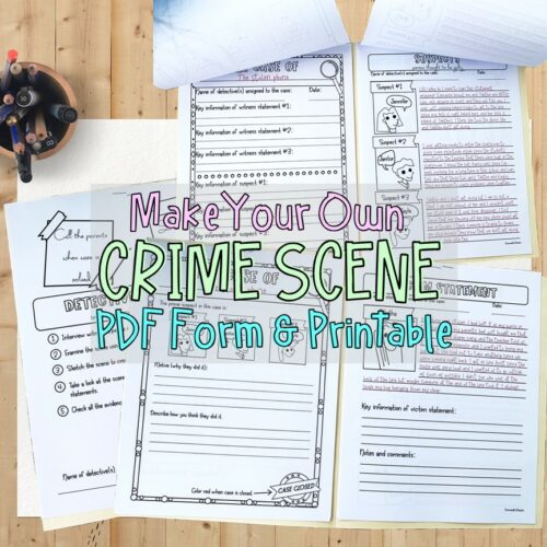 Make Your Own Crime Scene Activity - Made By Teachers
