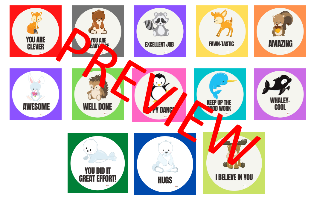 Distance Learning Digital Stickers Arctic and Woodland Theme | Made By ...