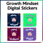 Distance Learning Growth Mindset Digital Stickers | Made By Teachers