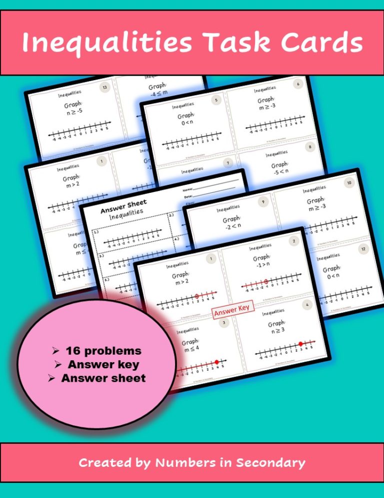 Inequalities - Made By Teachers