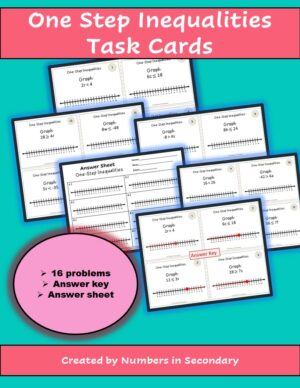 One Step Inequalities | Made By Teachers