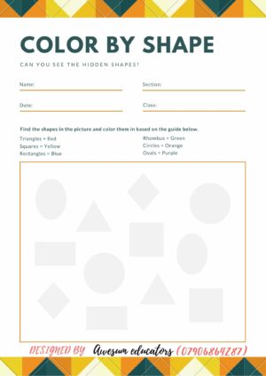 Colour by Shape - Made By Teachers