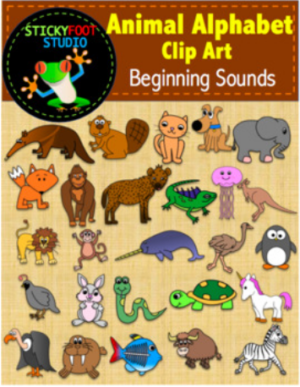 Beginning Sounds Clip Art - Alphabet Clip Art (358 graphics) - Made By ...