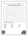 Dans le Salon (French living room) distance learning worksheet - Made ...