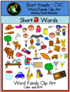 CVC Words Clip Art - Huge Bundle (247 graphics) - Made By Teachers