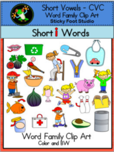 CVC Words Clip Art - Huge Bundle (247 graphics) - Made By Teachers