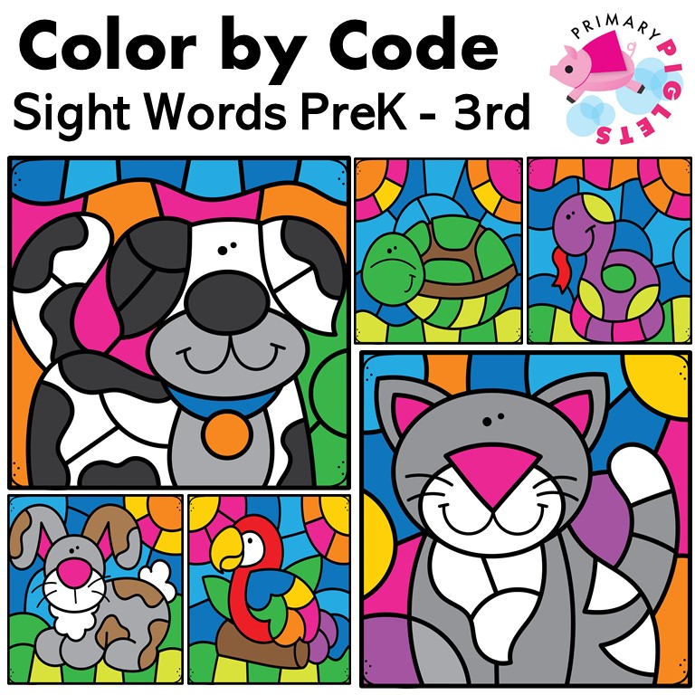 Color by Number Ocean Math Facts & Word Families Bundle of 6 - Made By ...