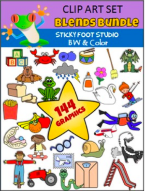 Phonics Blends Clip Art Bundle | Made By Teachers