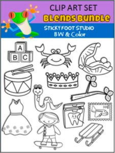 Phonics Blends Clip Art Bundle | Made By Teachers