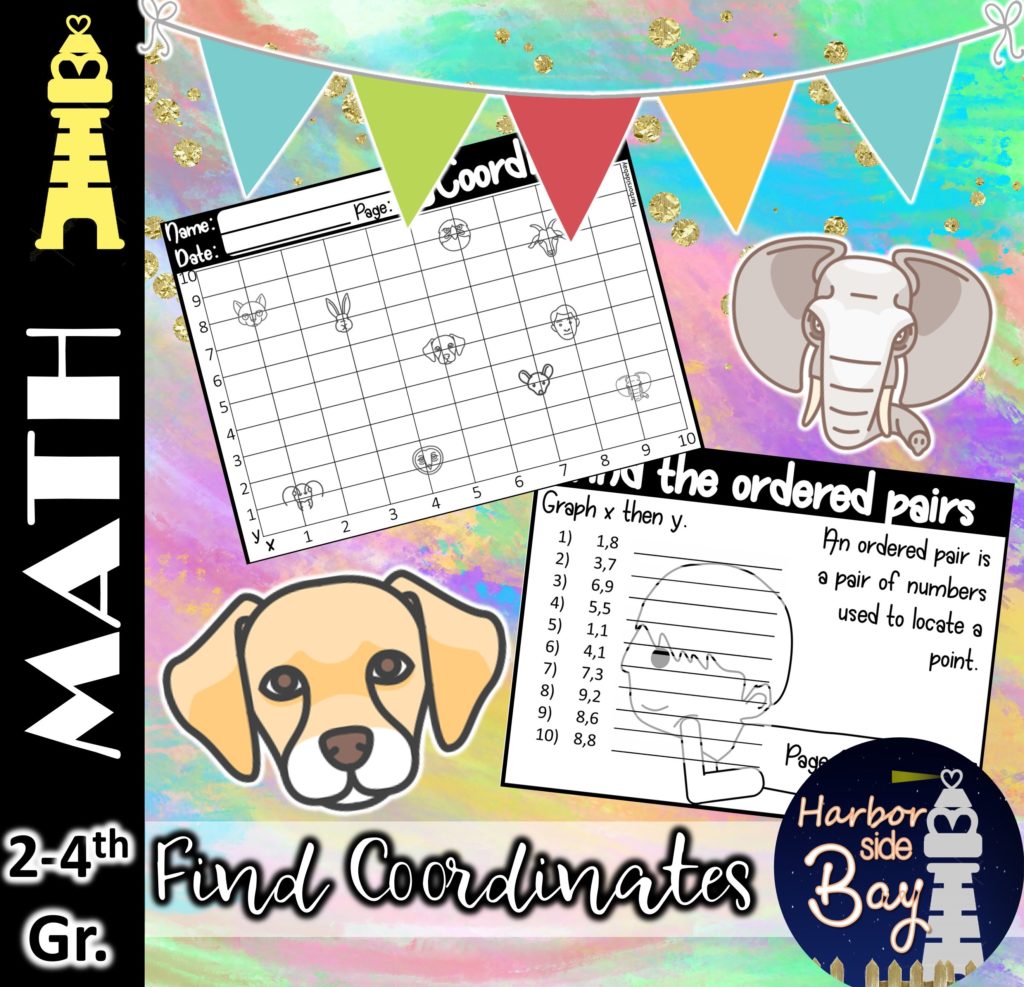 Distance Learning 4th Grade 3rd Grade Coordinates Finding Ordered Pairs ...