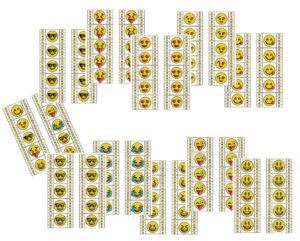 Punch Cards Glitter Emojis - Made By Teachers