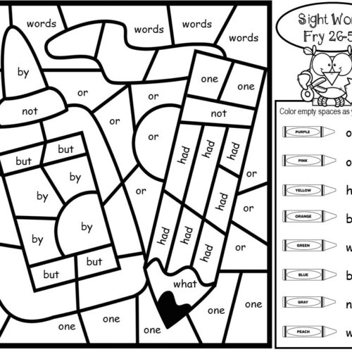 Back to School Color by Sight Word Bundle | Made By Teachers