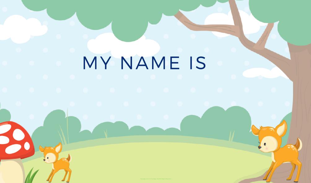 Editable Student Name Tags Woodland Edition - Made By Teachers