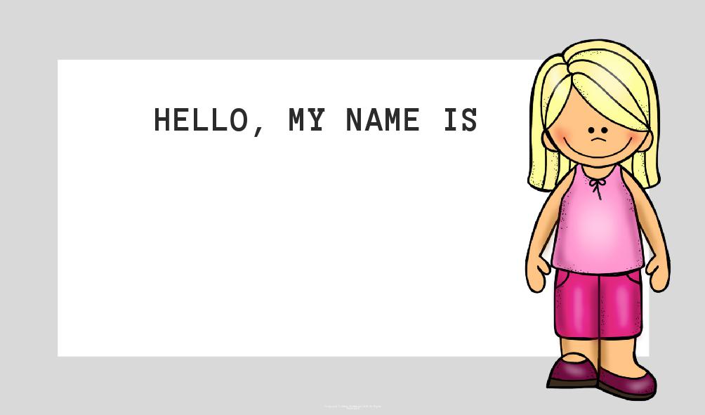 Editable Name Tags Kids Edition Volume 1 | Made By Teachers