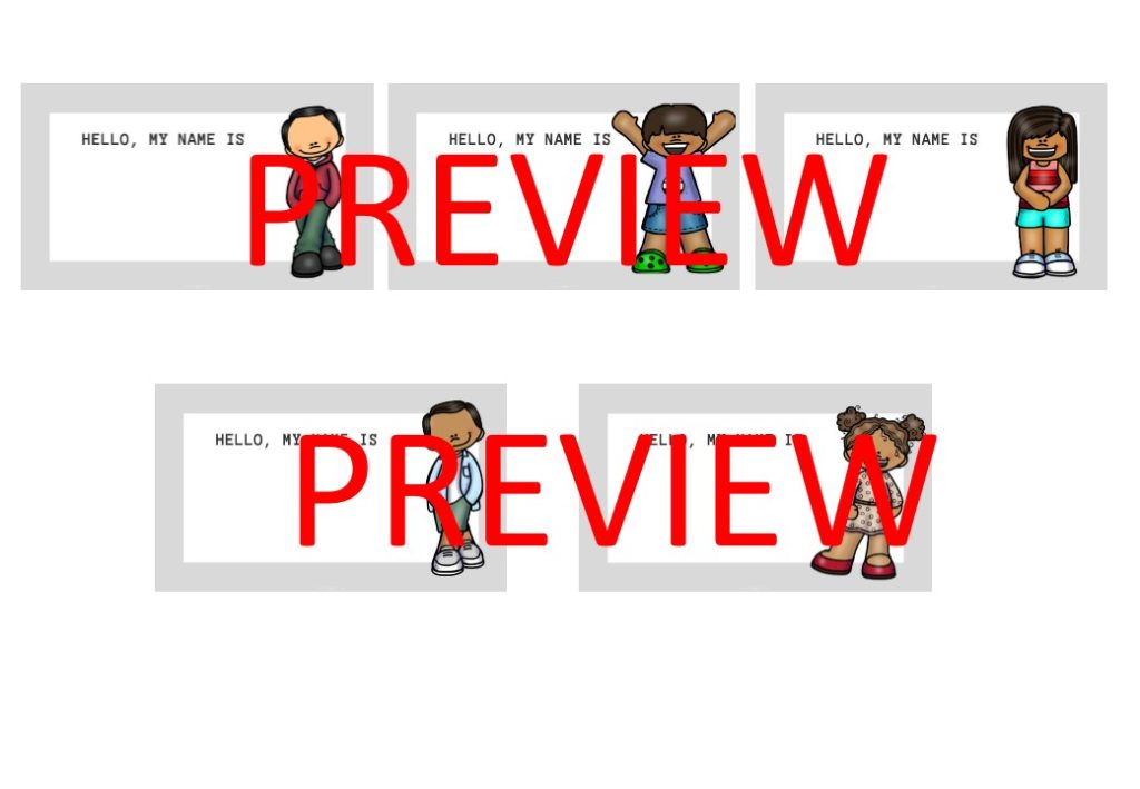 Editable Student Name Tags Kids Edition Volume 2 | Made By Teachers