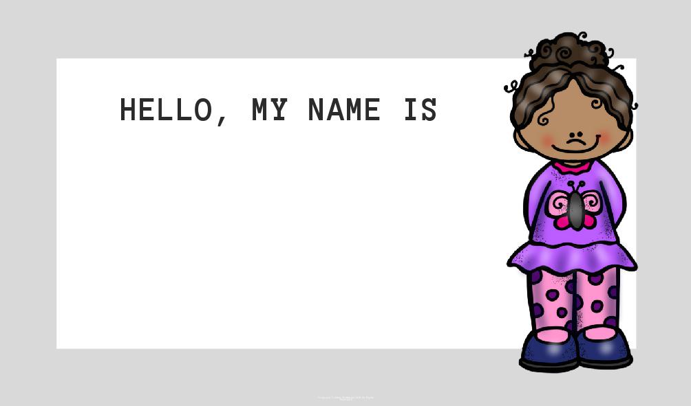 Editable Student Name Tags Kids Edition Volume 3 - Made By Teachers