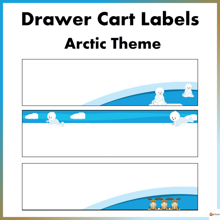 Editable Name Tags, Labels Arctic Theme Bundle | Made By Teachers