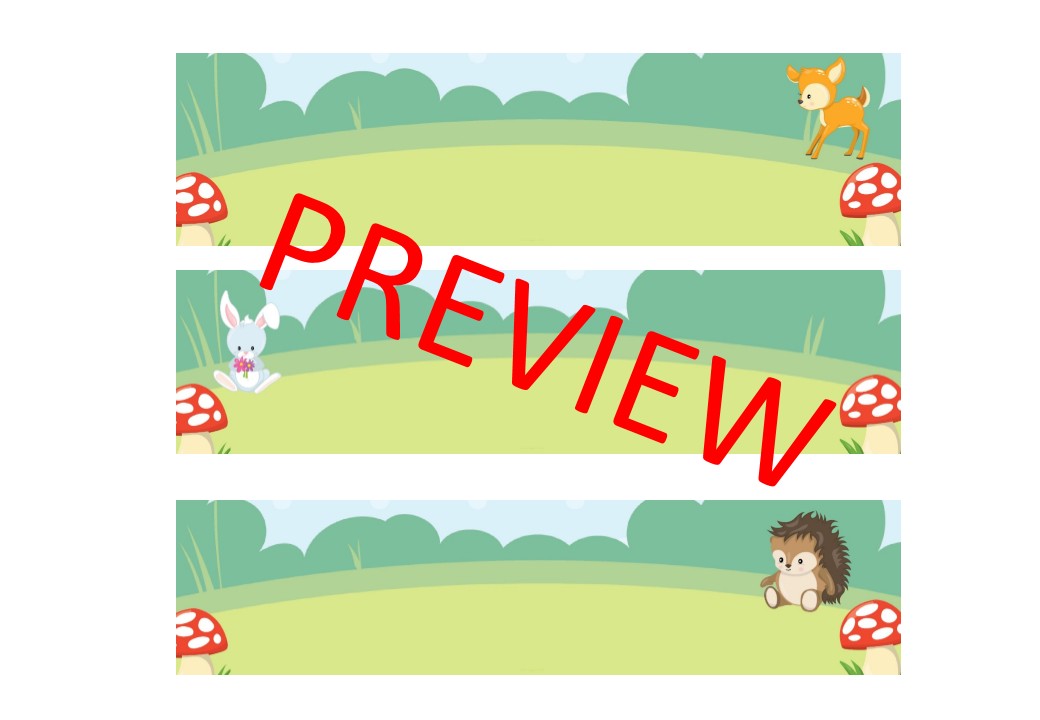 Editable Drawer Cart Label Woodland Theme | Made By Teachers