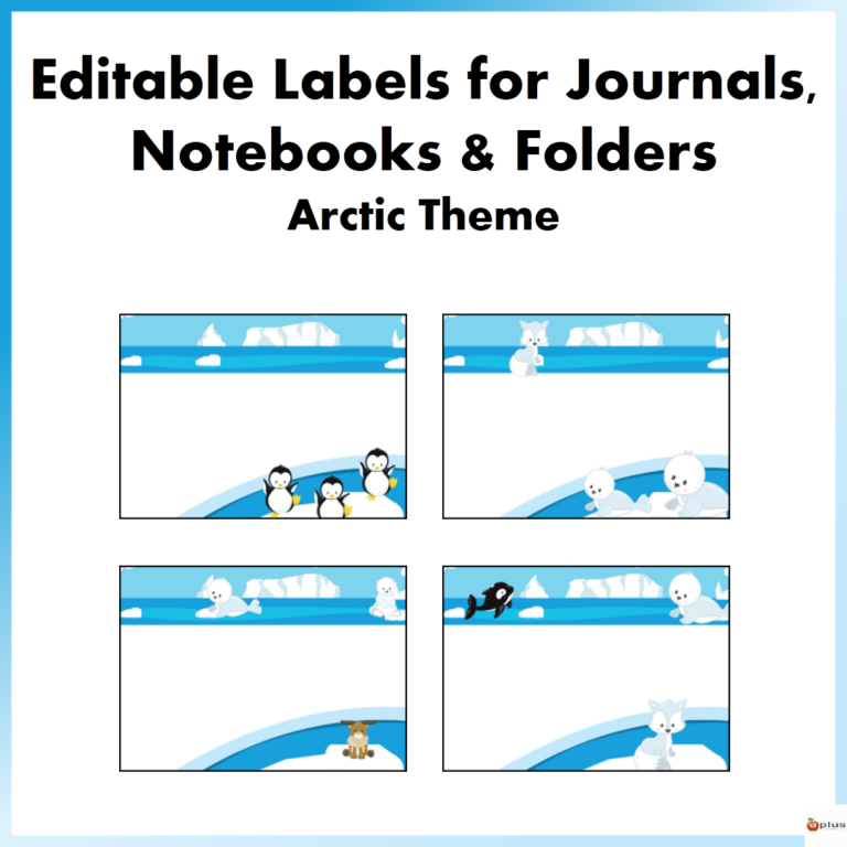 Editable Labels, Name Tags, and Student Awards Arctic Theme Bundle ...