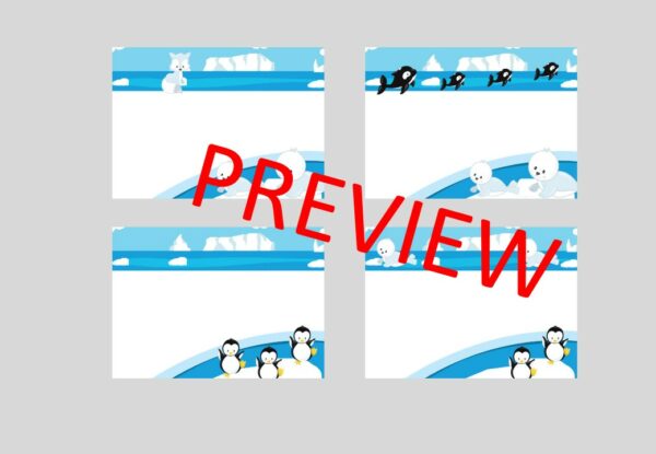 Editable Labels for Journals, Notebooks, Folders Arctic Theme - Made By ...