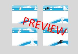 Editable Labels for Journals, Notebooks, Folders Arctic Theme - Made By ...