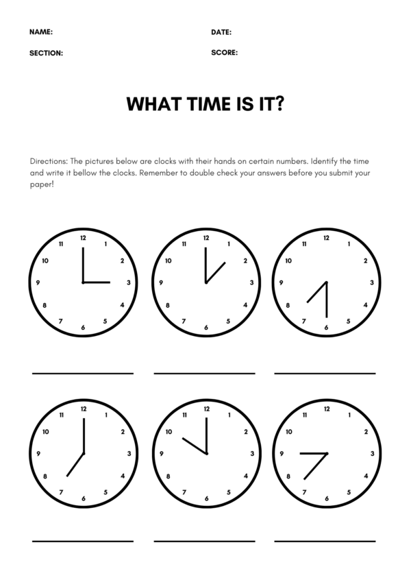 Know The Time | Made By Teachers