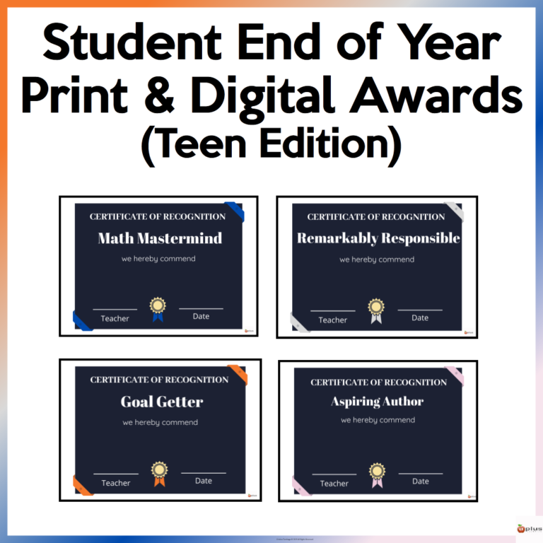 Editable Student Awards Sweets Theme - Made By Teachers